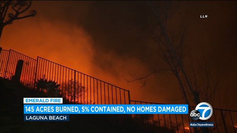Emerald Fire grows to 145 acres in Laguna Beach as mandatory evacuation ...