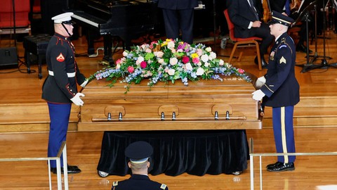 Former US First Lady Rosalynn Carter honored in a memorial service in Atlanta, Georgia ...