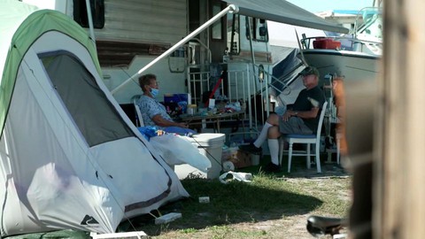 Hurricane Ian survivors living in tents, cars, and wrecked homes as ...