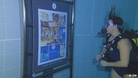Underwater gallery showcases Belgian comic strips | Haystack News
