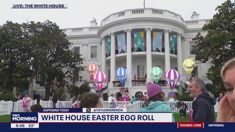 Bidens celebrate White House Easter Egg Roll despite thunderstorms ...