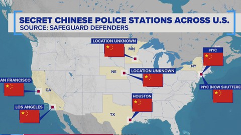 There could be several secret Chinese police stations around the world ...
