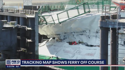 Tracking map shows ferry go off-course before crash | Haystack News