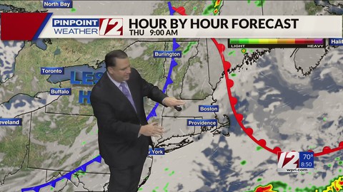 WPRI 12 Weather Forecast for 7/25/24: Shower/T'storm Possible This ...