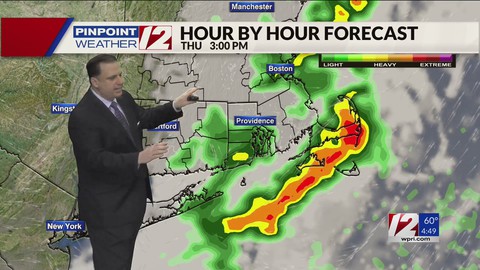 WPRI 12 Weather Forecast 5/23/24: Showers and thunderstorms today, some ...