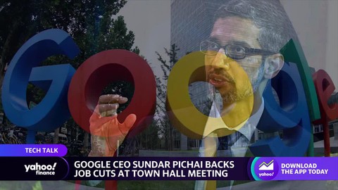 Google CEO doubles down on job cuts at town hall meeting with employees ...